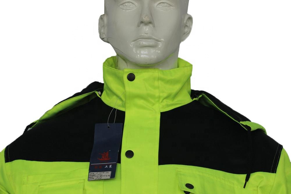 Cotton insulated coverall weatherproof reflective