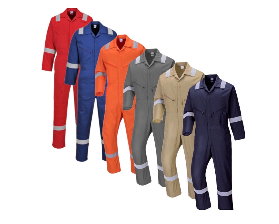 Engineering work wear safety reflective coveralls