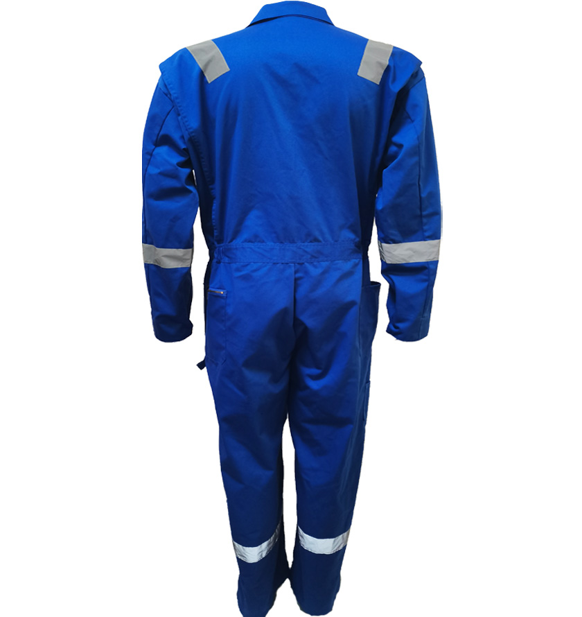 Hot water resistance blue work coverall